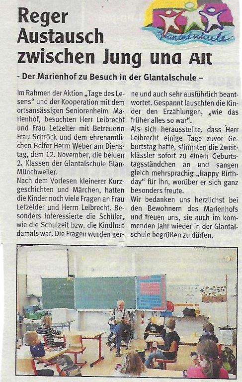 Reger Austausch zwischen Jung und Alt - News
